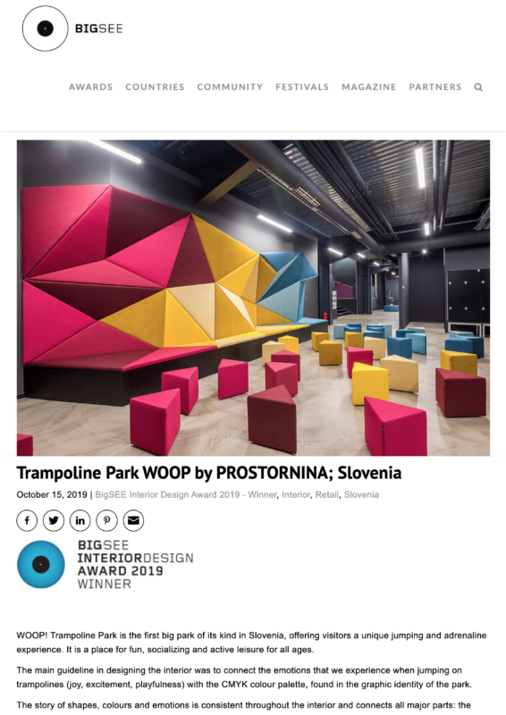 Woop! Trampolin park | Prostornina | Notranje oblikovanje
