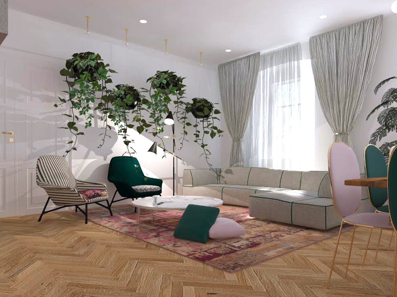 Apartment in Ljubljana | Prostornina | Notranje oblikovanje